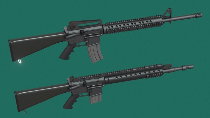 M16a1 3D models - Sketchfab