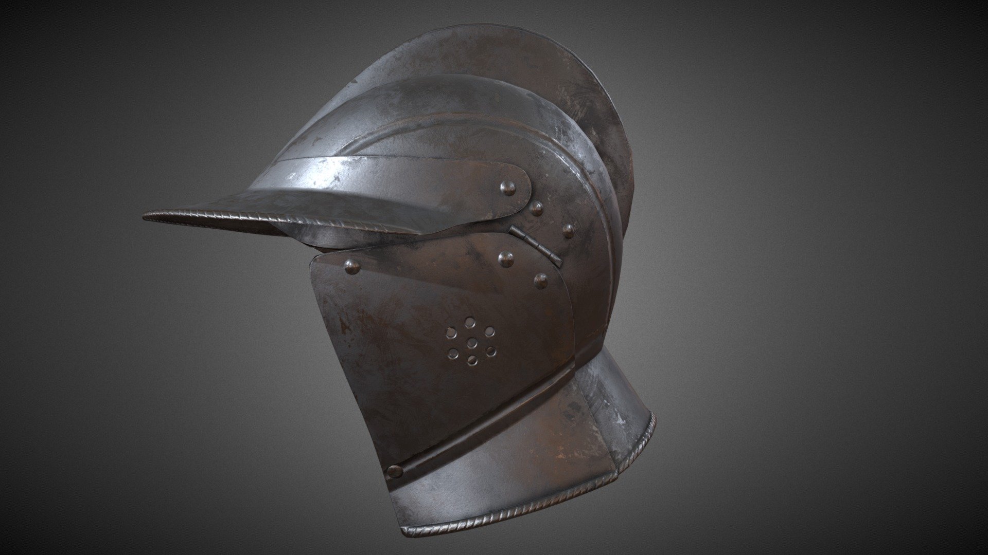 German Burgonet circa 1570 - Download Free 3D model by Pratas (@ernst52 ...