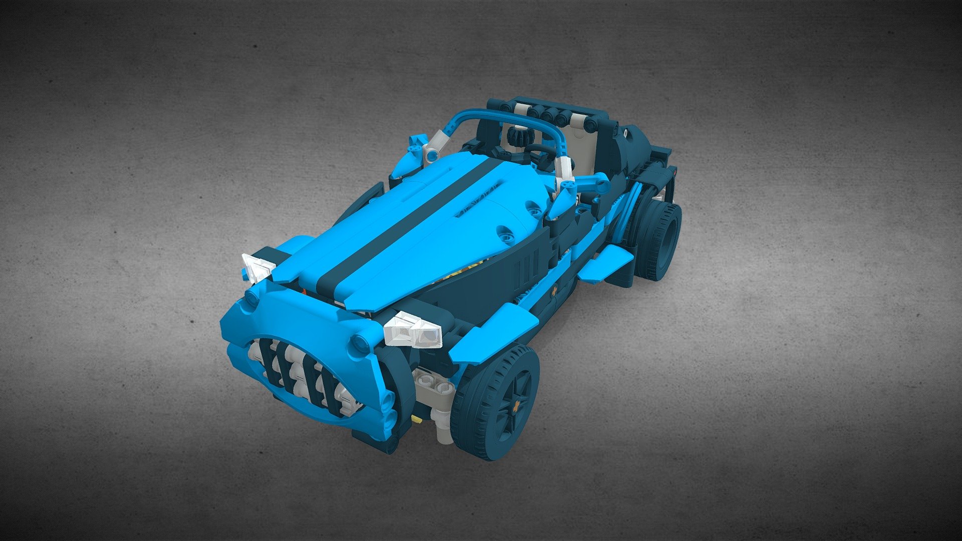 42123 - Blue Bird Car - 3D model by legofabio [7590e31] - Sketchfab
