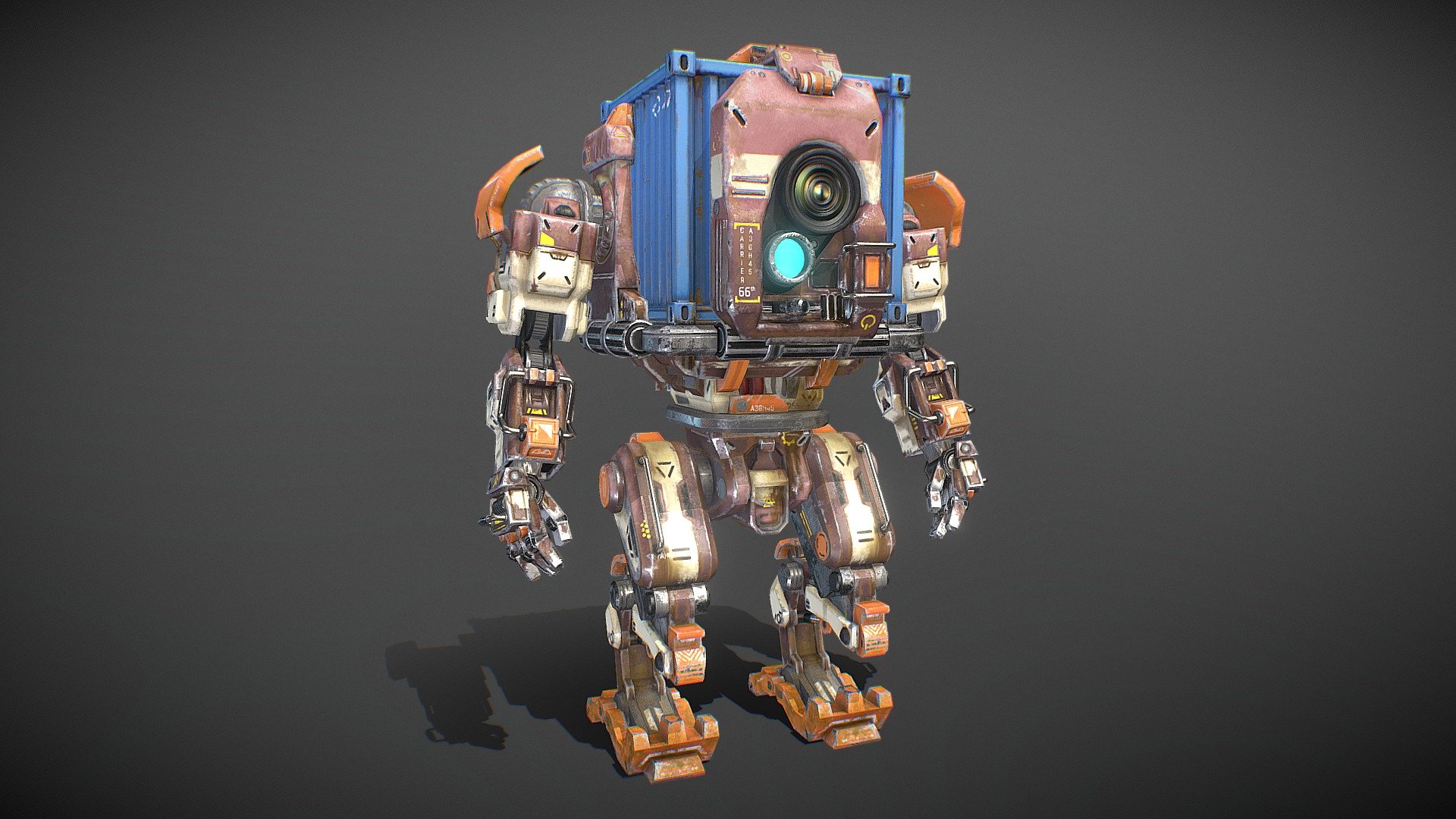 Container Mech Robot - Buy Royalty Free 3D model by jespermolander3d ...