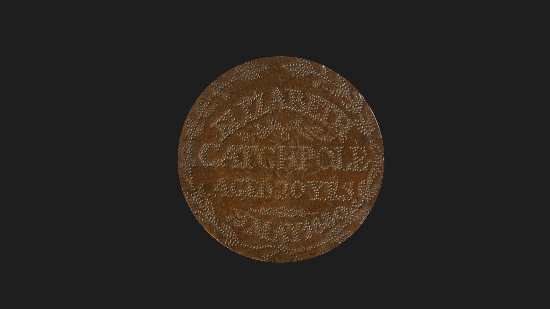 Convict love token - Elizabeth Catchpole, 1830 - 3D model by ...