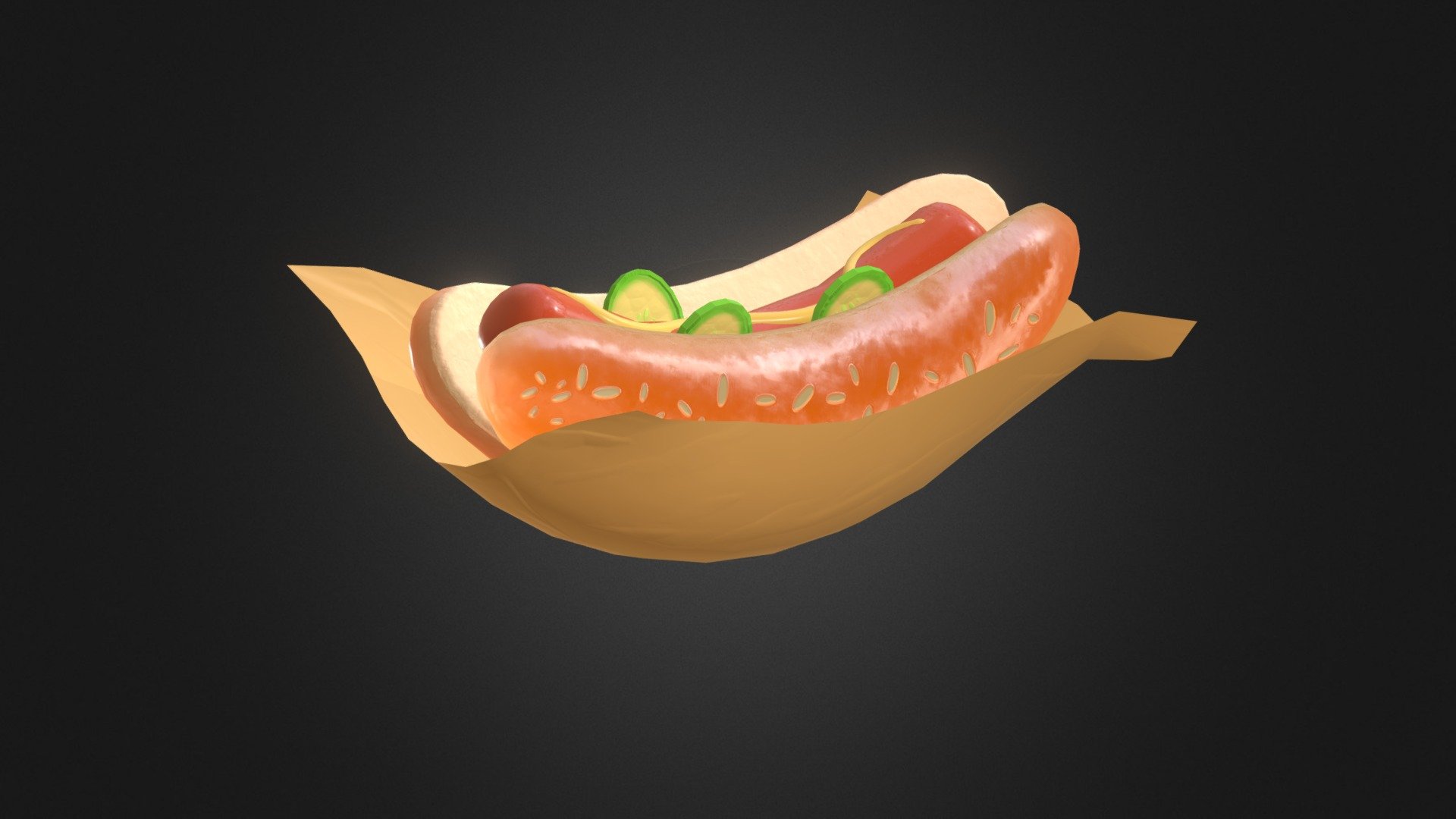 Stylized Hotdog - 3D model by 3dart (@rg-saf) [7594a64] - Sketchfab