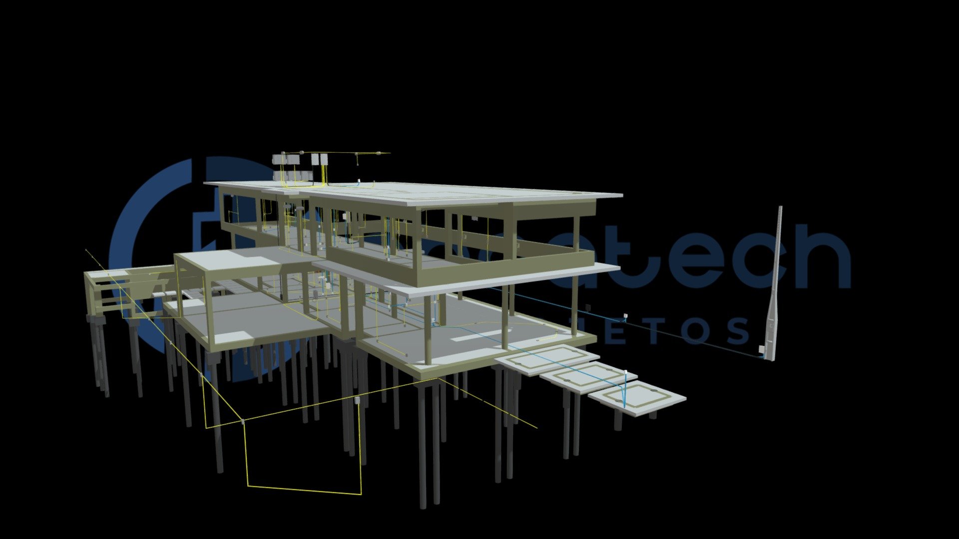 PROJETO ELÉTRICO - STUDIO - PAULO CÉSAR - 3D model by Obratech Projetos ...