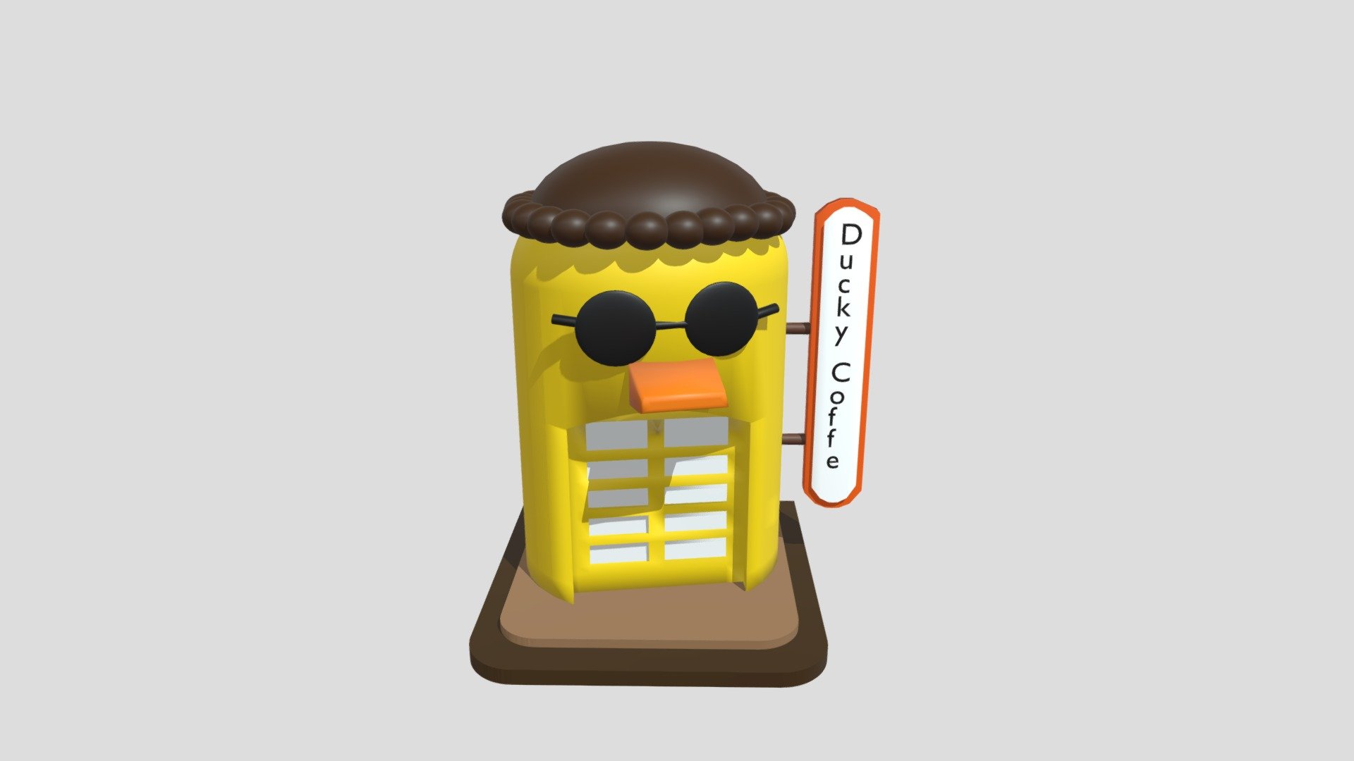 Ducky Coffe - Karya Mokhamad Arafik Efendy - 3D model by Moch Kholil ...