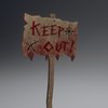 "Keep Out" Signpost - Download Free 3D model by Jochon [7598a84 ...