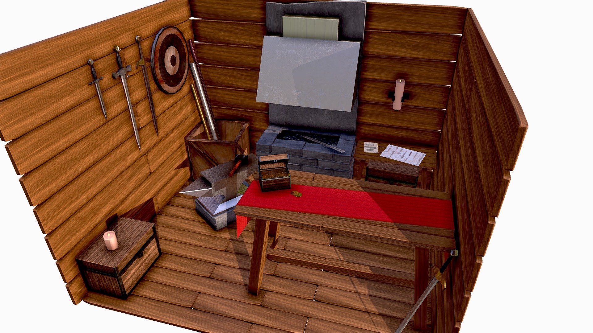 Forge Asset Scene - 3D model by Sparky570 [7599bcc] - Sketchfab