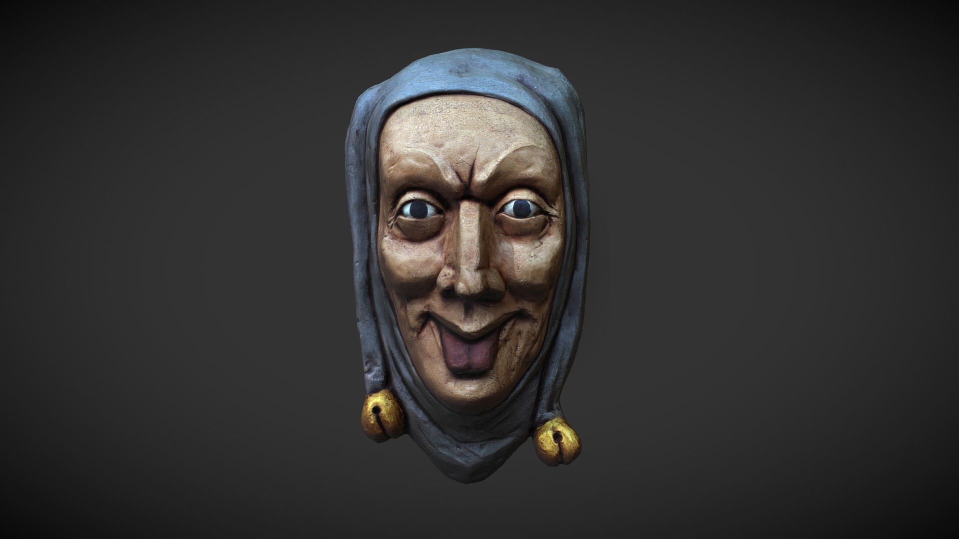 Smirking Jester Head - 3D model by Kunsthof Heiligenstadt (@sculpture ...