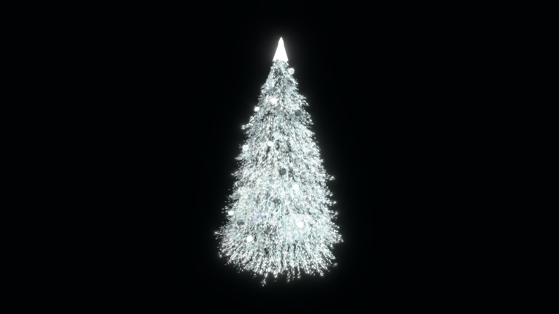 Christmas Tree - White - 3D model by Lester paints the world ...