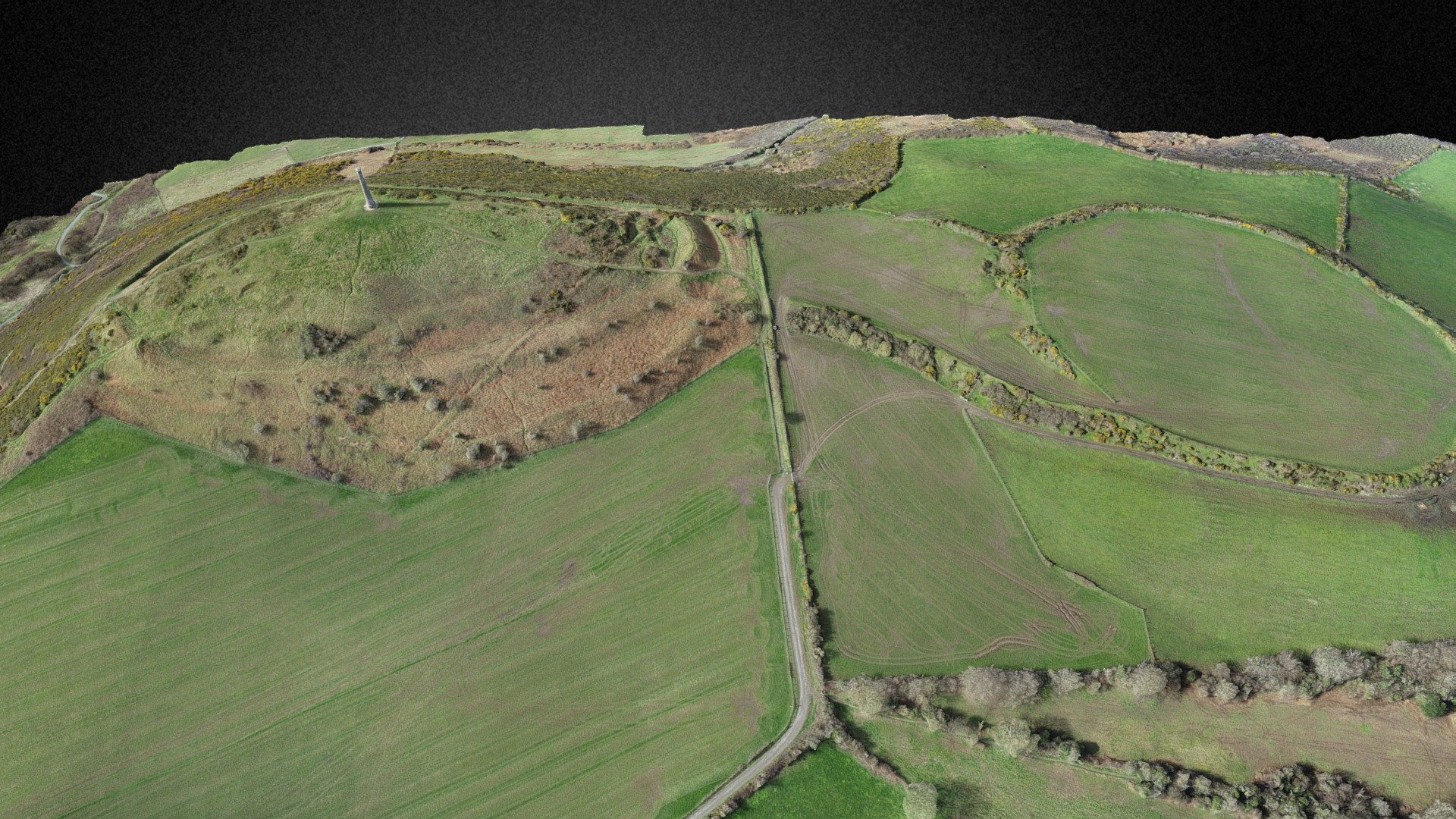Hillfort, Pendinas, Ceredigion, NPRN 92236 - 3D model by CBHC_RCAHMW ...