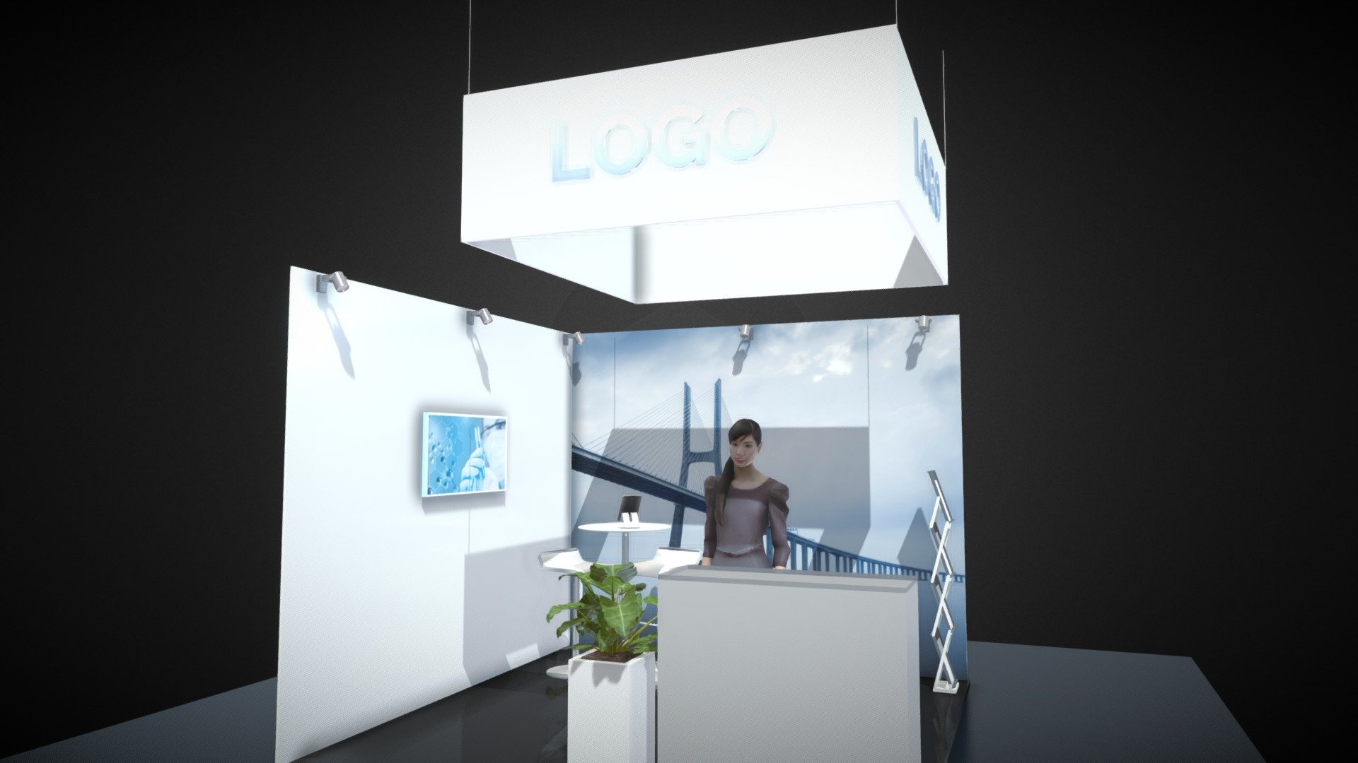 A - Stand 3x3 - M&A - 3D model by M&A (@frenzi) [759ddf1] - Sketchfab