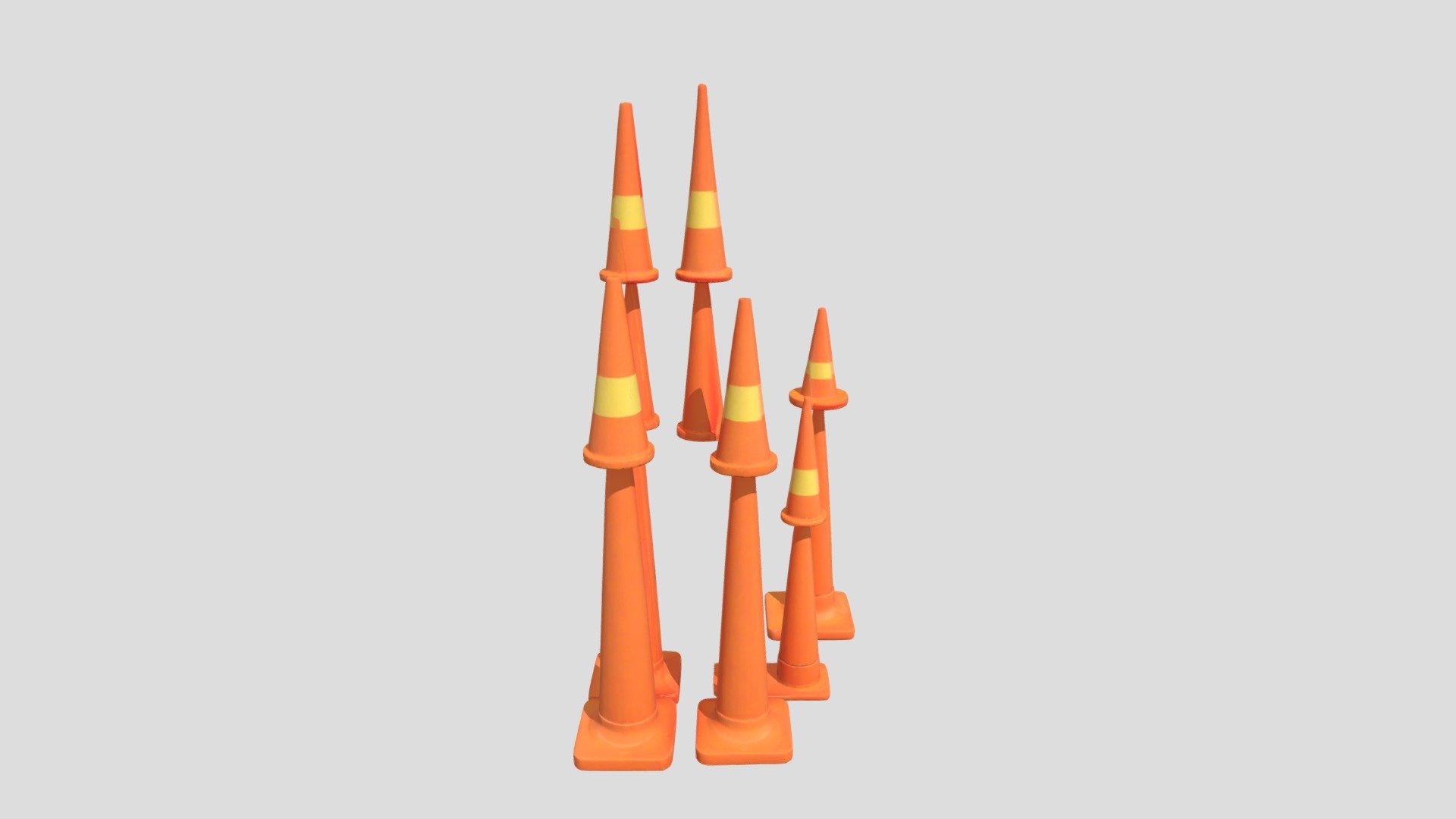 Cones stack - 3D model by as0jhu [759f373] - Sketchfab