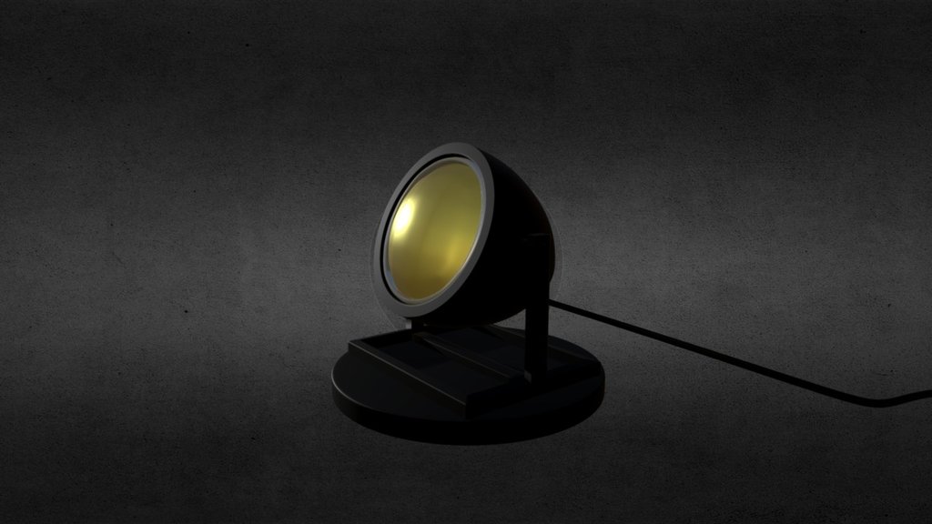 Stage Light Foot Flood - Download Free 3D model by Mike Rowley ...