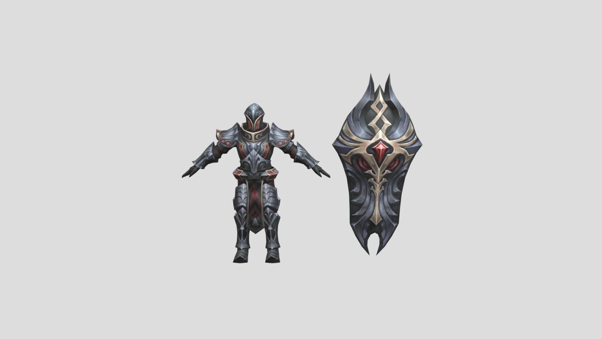 Monster_ Empire_ Knight_ Mesh King's raid - Download Free 3D model by ...