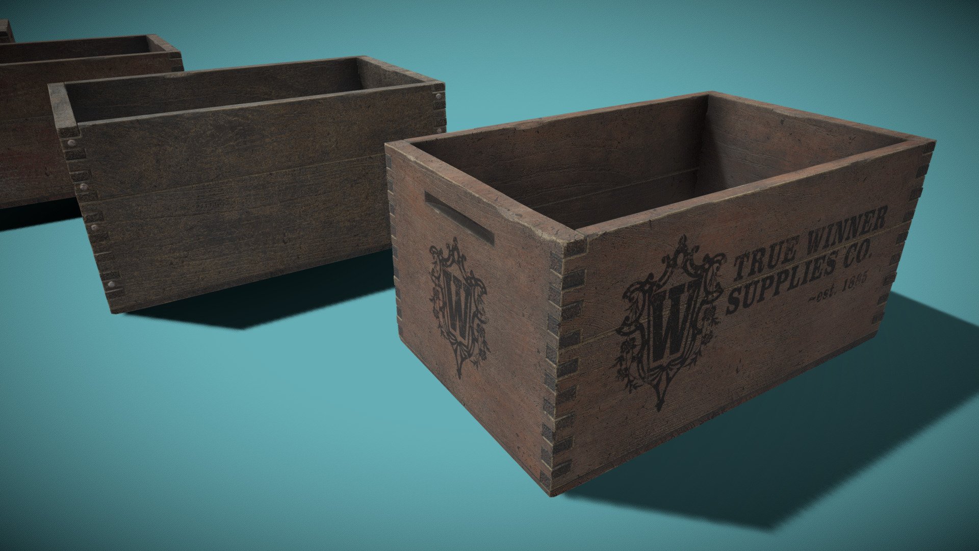 Vintage Wooden Crates Type C - Buy Royalty Free 3D model by Mad_Lobster ...