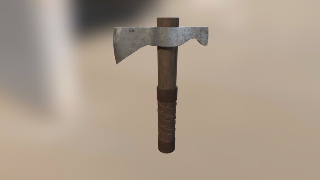 Tomahawk Axe (Cartoon-ish) - 3D model by Blender Visuals ...