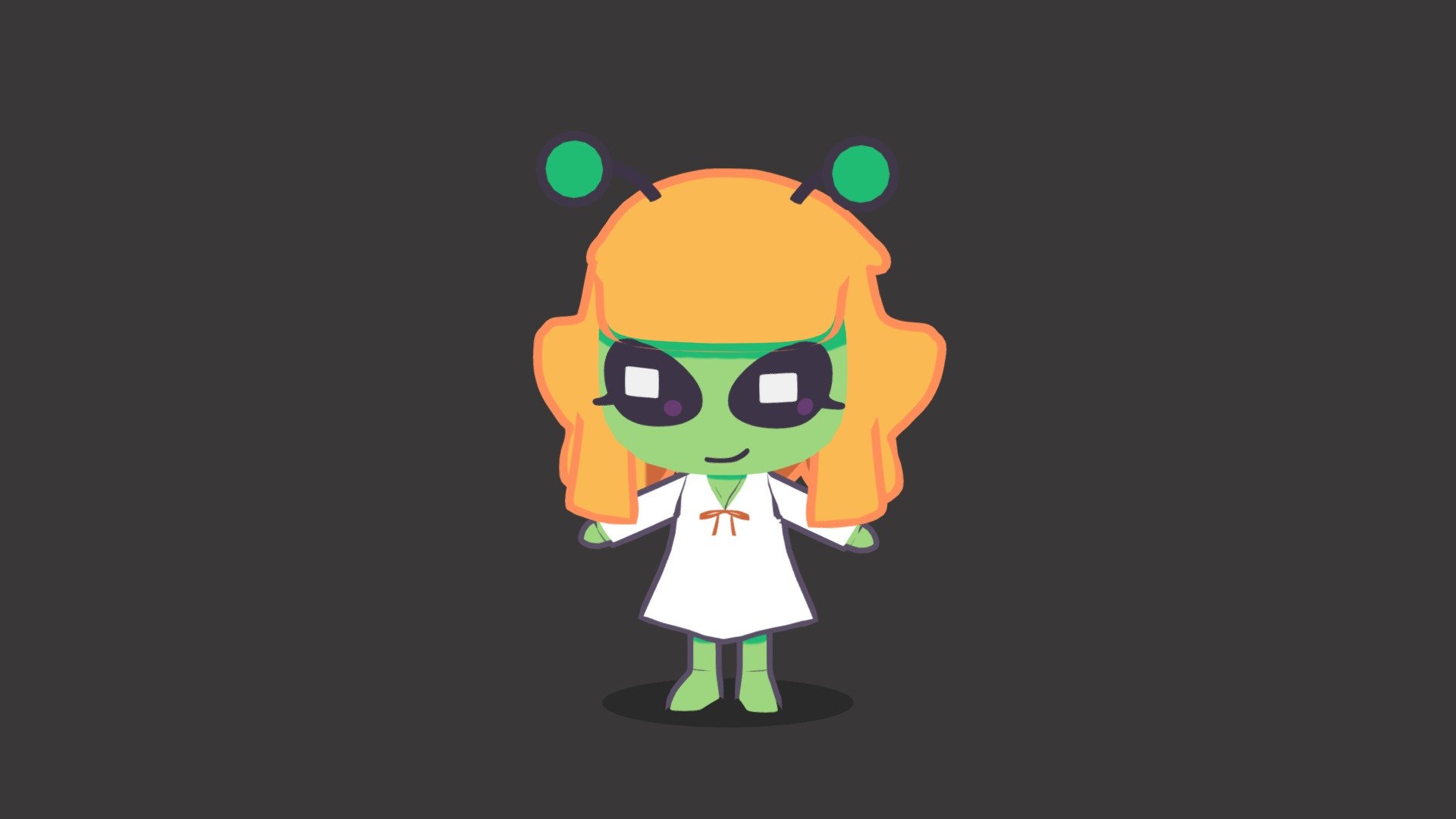 Alien Girl character by @sheekims - 3D model by Miaru3d [75a52c0 ...