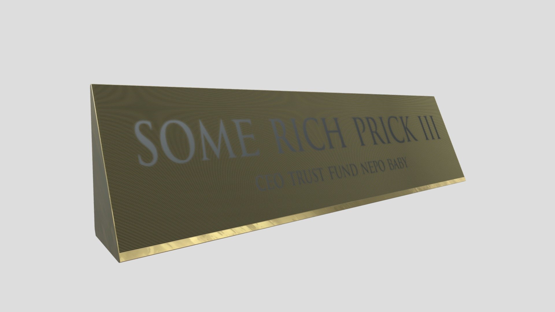 BUSINESS CEO DESKTOP NAME PLATE Download Free 3D Model By