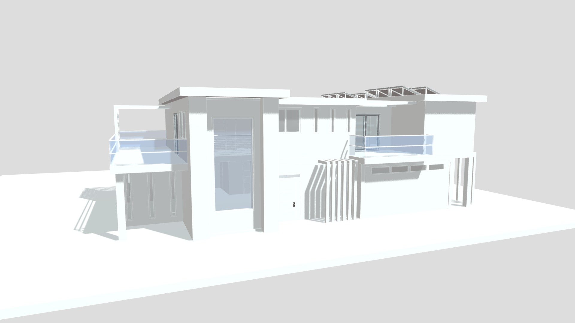Modern House (Sketchup) - 3D model by talgamburg [75a7f3a] - Sketchfab