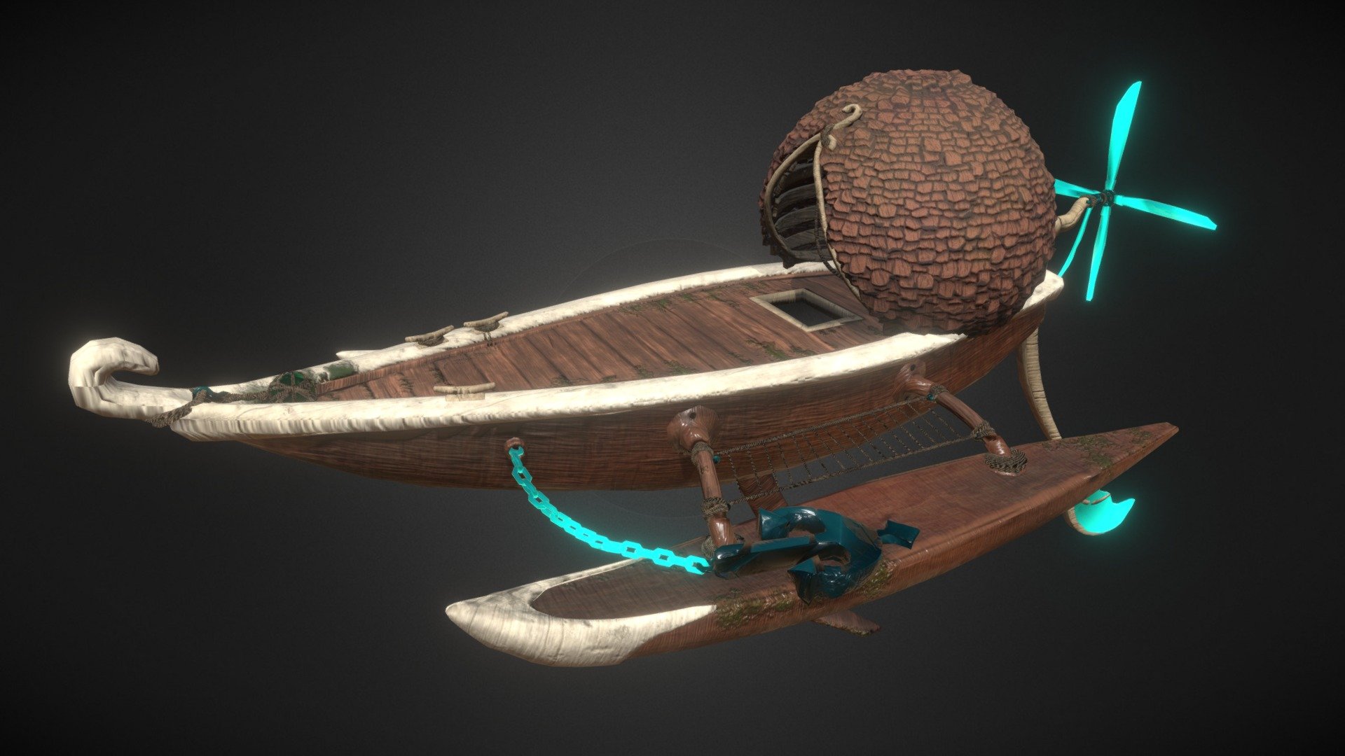 Pirogue - 3D model by tokkirai [75a844a] - Sketchfab