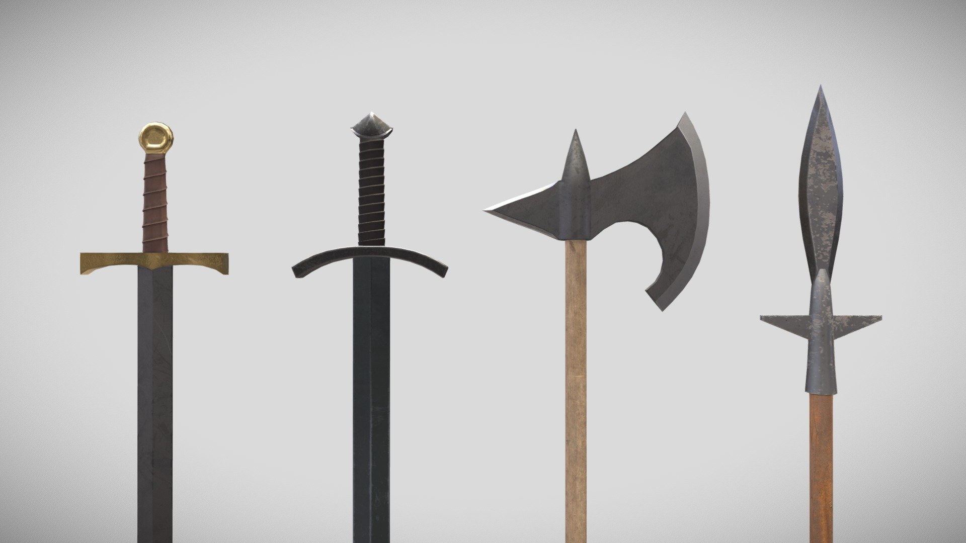 Medieval Weapons - 3D model by roolsik (@sulc3D) [75a9832] - Sketchfab