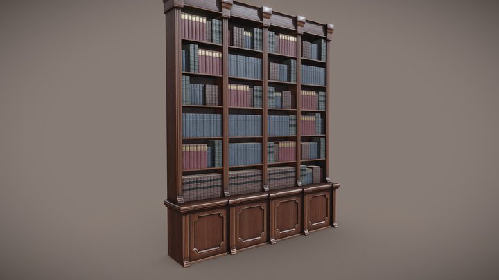 Bookcase 3D models - Sketchfab