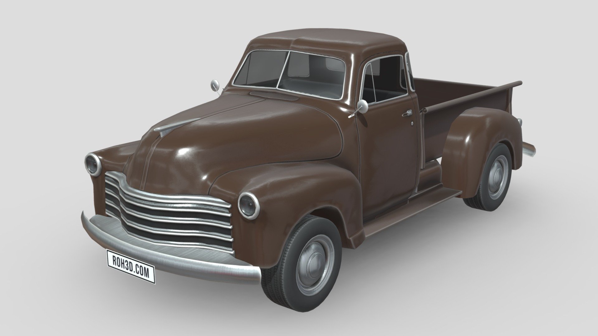 Low Poly Car - Chevrolet 3100 Pickup 1951 - Buy Royalty Free 3D model ...