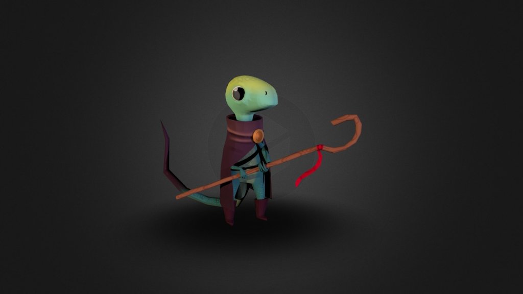 Lizard Mage - 3D model by Palurdas Arts (@PalurdasArts) [75aadfd ...