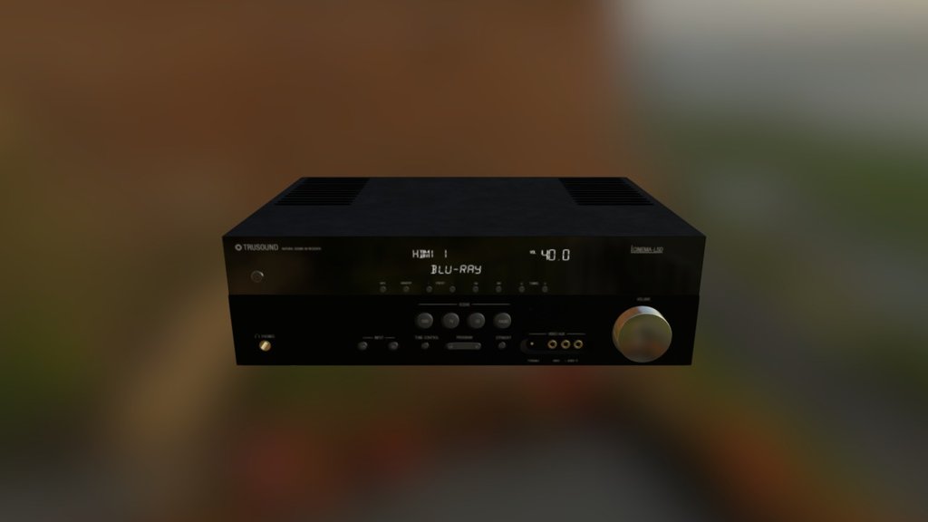 AV Receiver - 3D model by Poly Turtle (@polyturtle) [75ae2d7] - Sketchfab