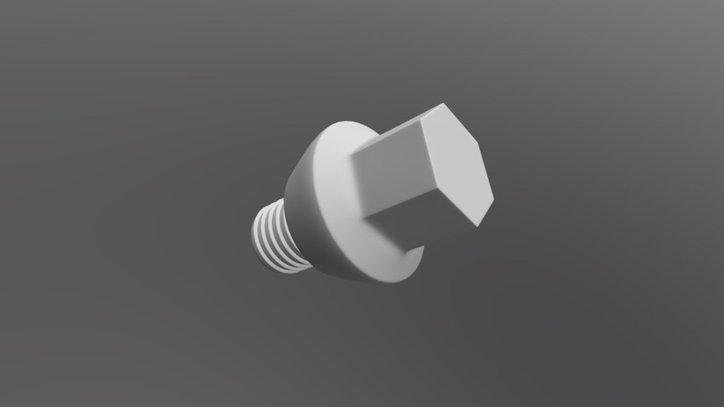 Hex Screw - 3D model by polystein.share [75aefe3] - Sketchfab