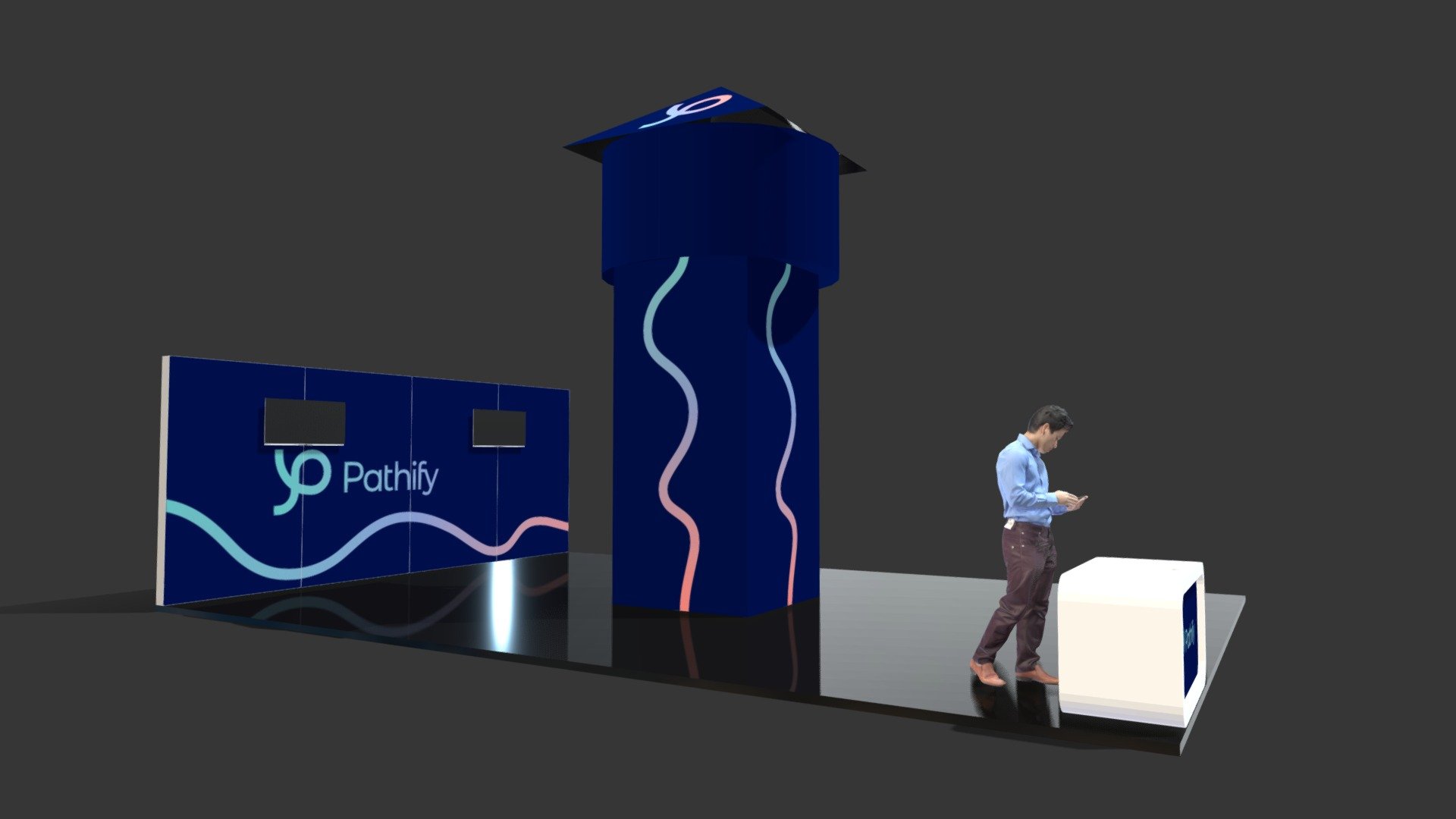 Pathify 20'x30' - Educause24 - Tower - 3D model by airborne visuals ...