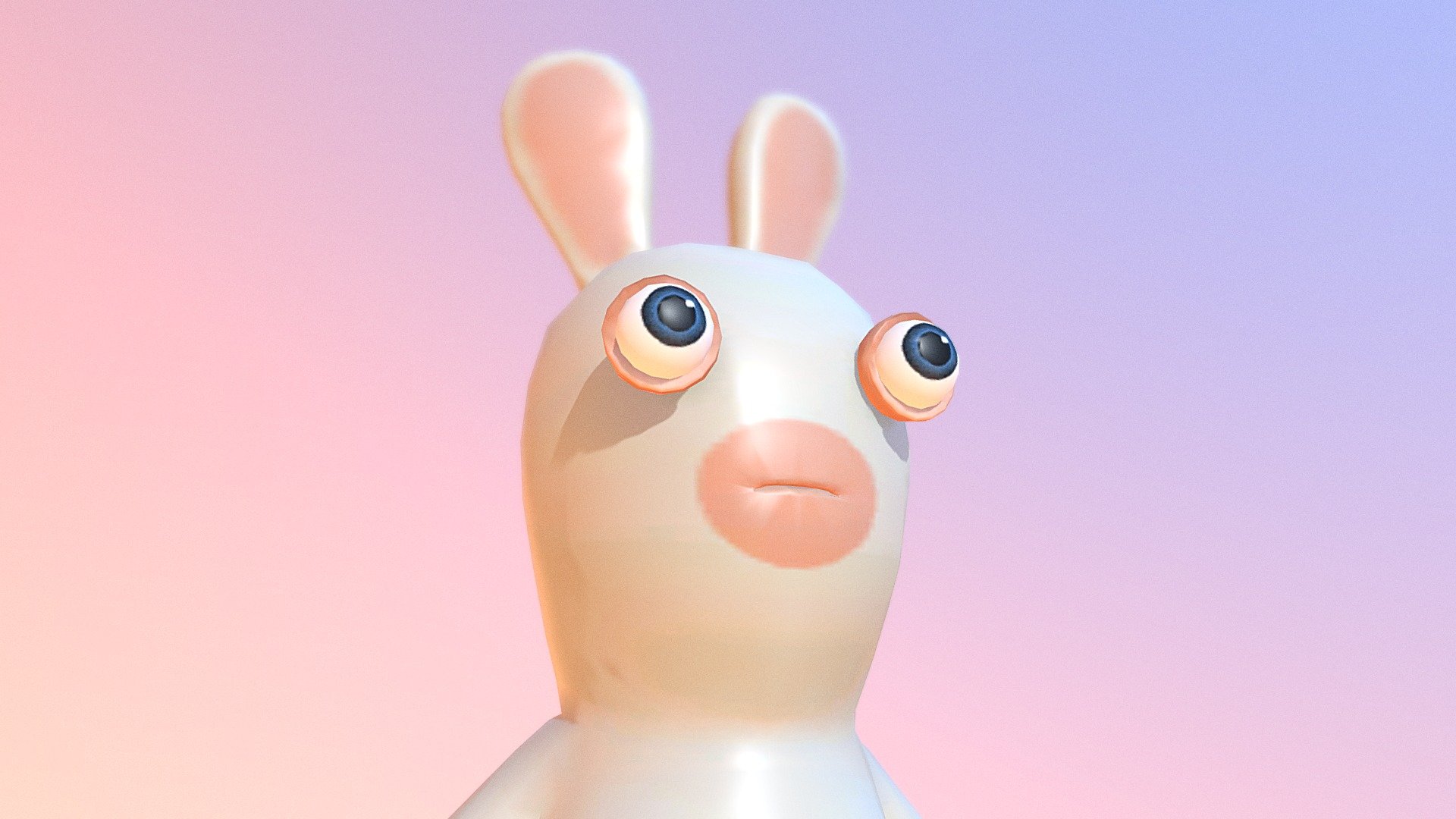 Rayman Raving Rabbids TV Party Rabbid - Download Free 3D model by ...