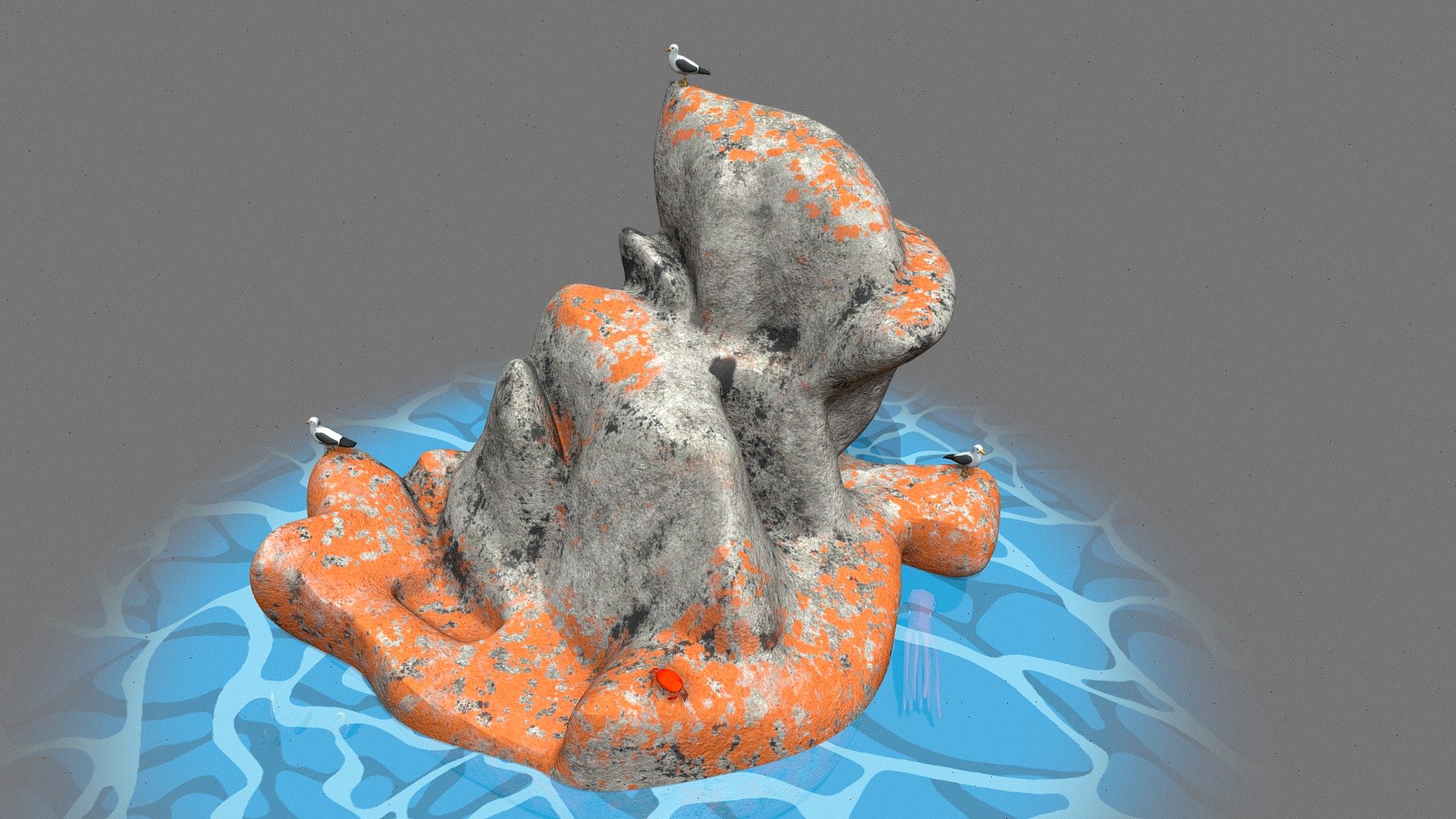 Solid as Stone: A 3D Model of a Majestic Rock - 3D model by Marius ...