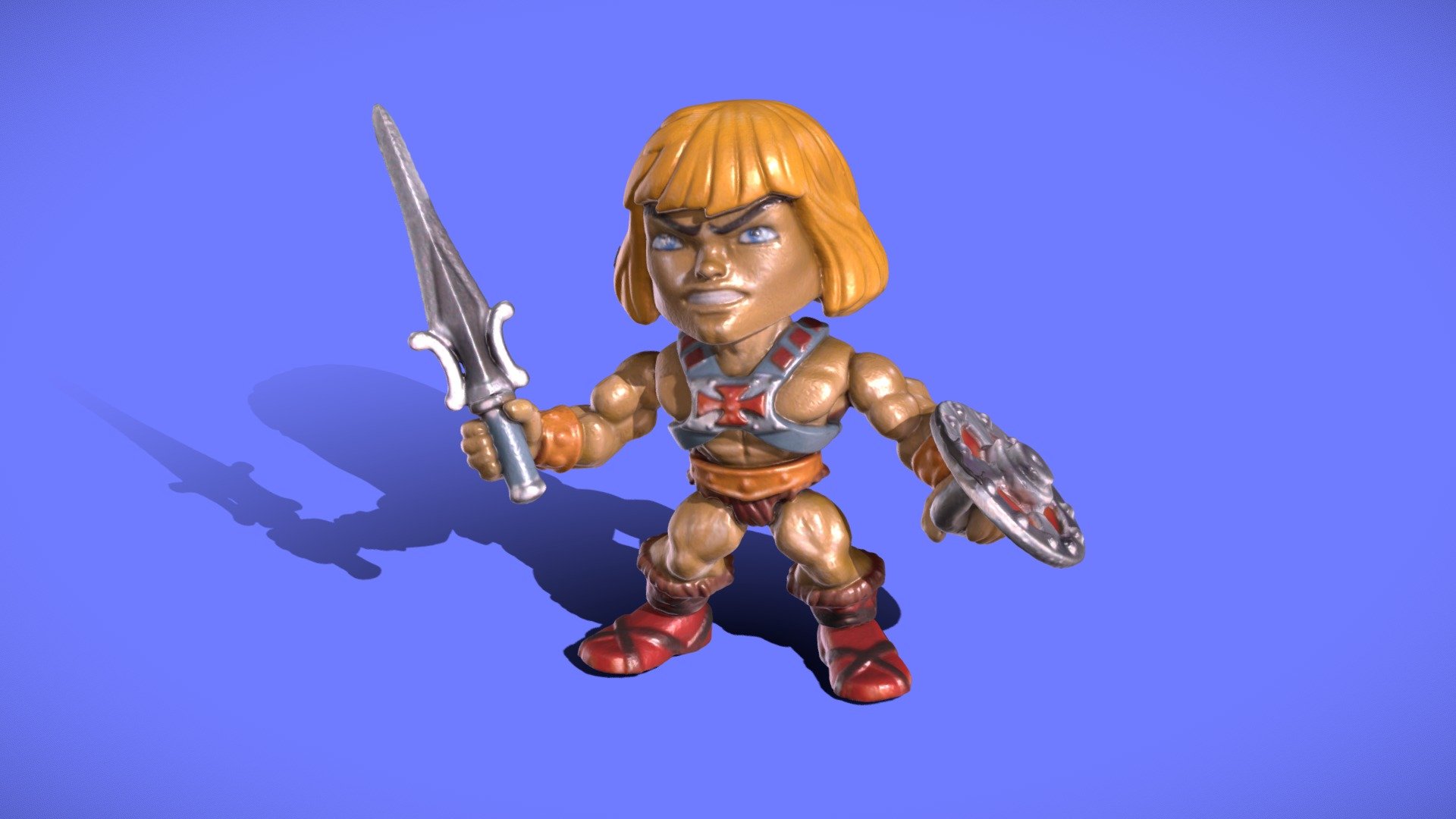 He-man Stylized Minifigure - 3D SCAN - Buy Royalty Free 3D model by ...