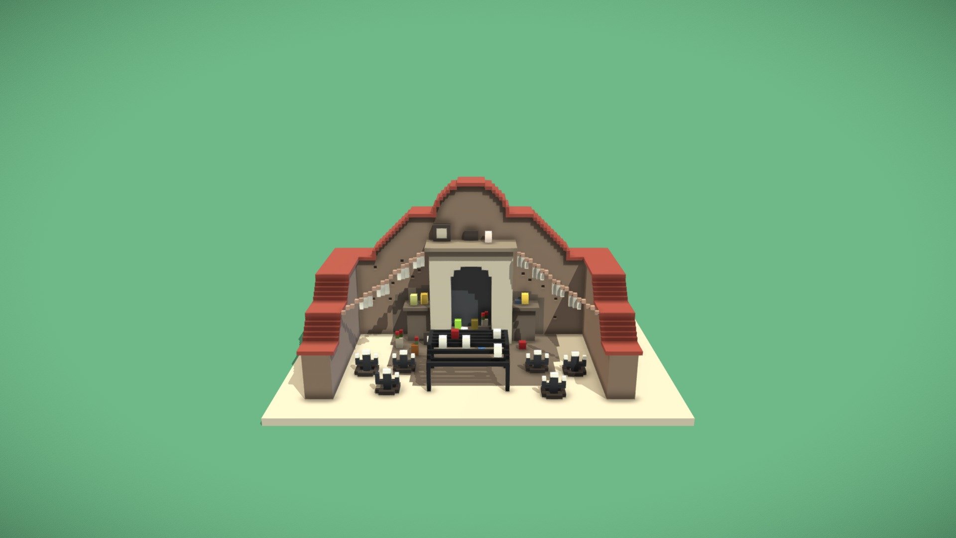 El Tiradito Wishing Shrine - Buy Royalty Free 3D model by hexandhew ...
