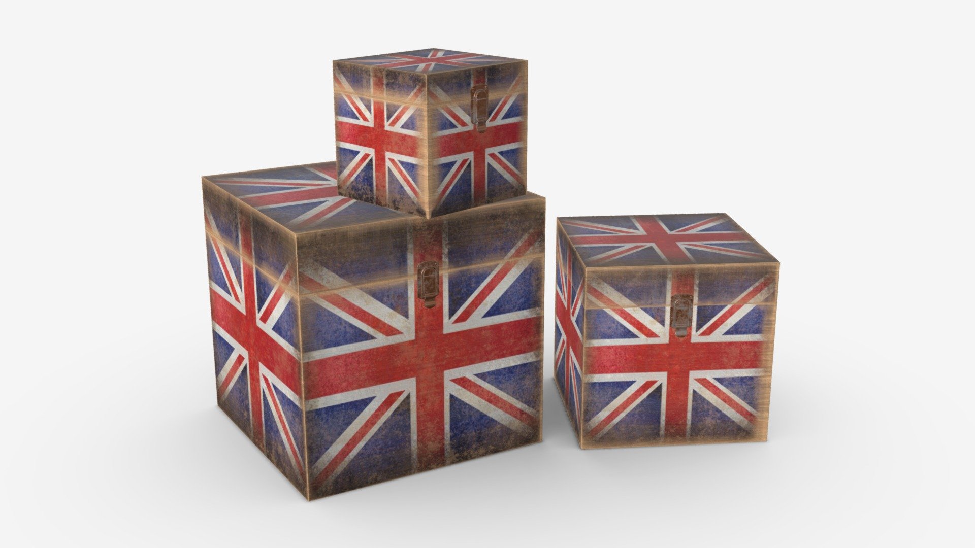 Wooden box trunk decorated - Buy Royalty Free 3D model by HQ3DMOD ...