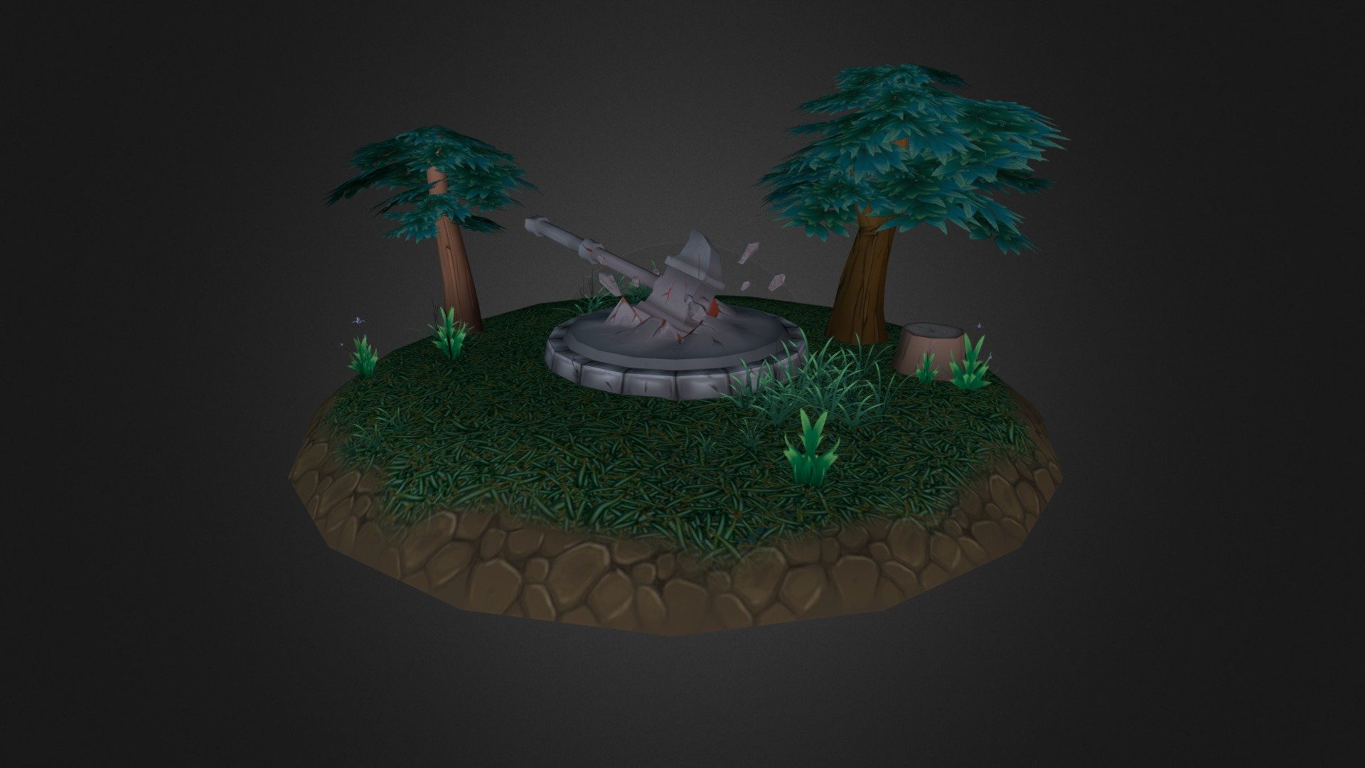 Low Poly Scene - 3D model by gabriellarue [75bb730] - Sketchfab