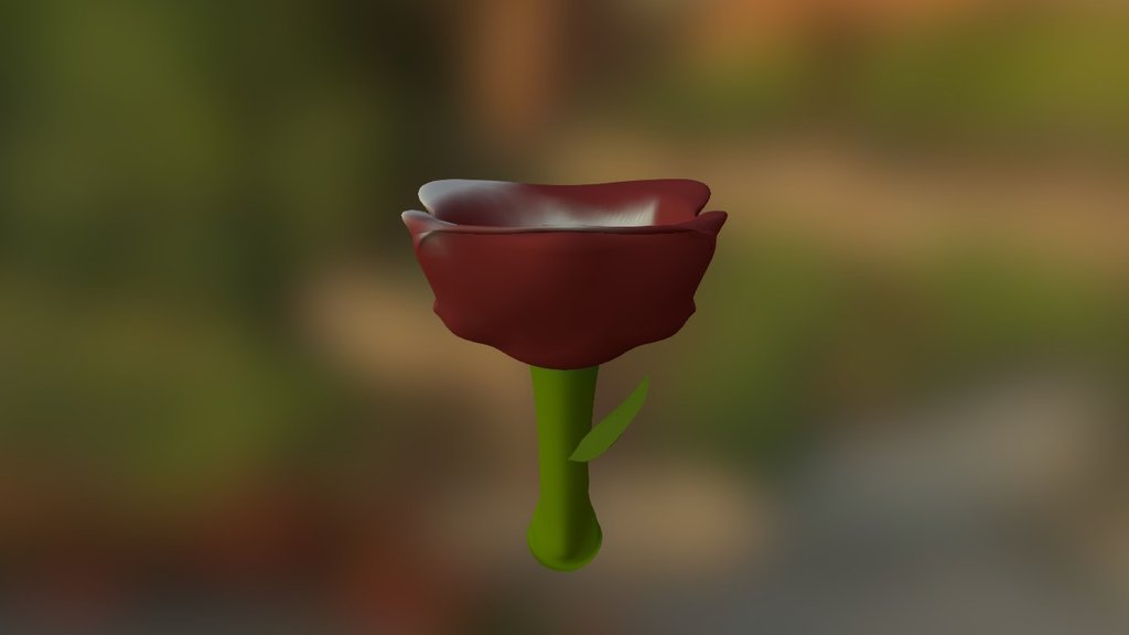 painted rose - 3D model by getaroomba [75bc222] - Sketchfab