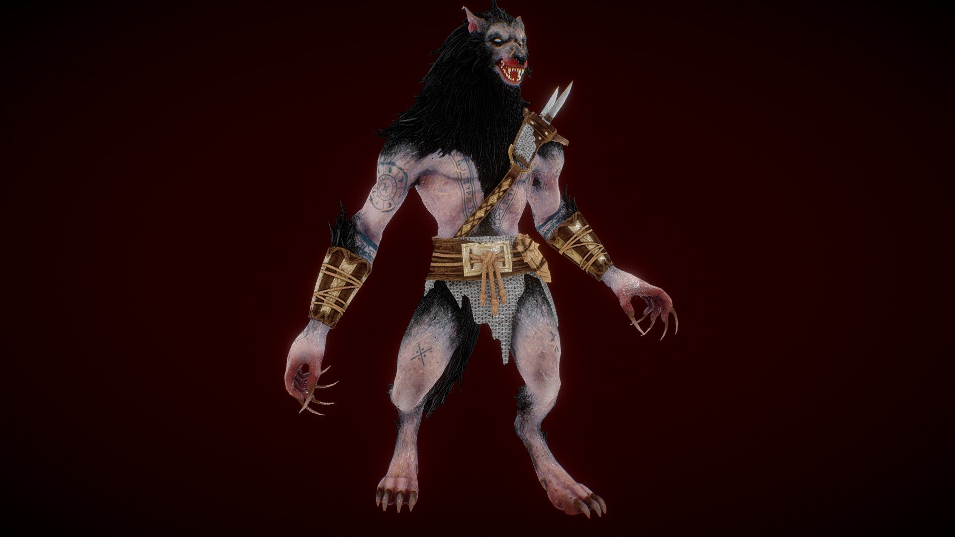The Werewolf - Buy Royalty Free 3D model by Luna Studio (@StudioLuna ...