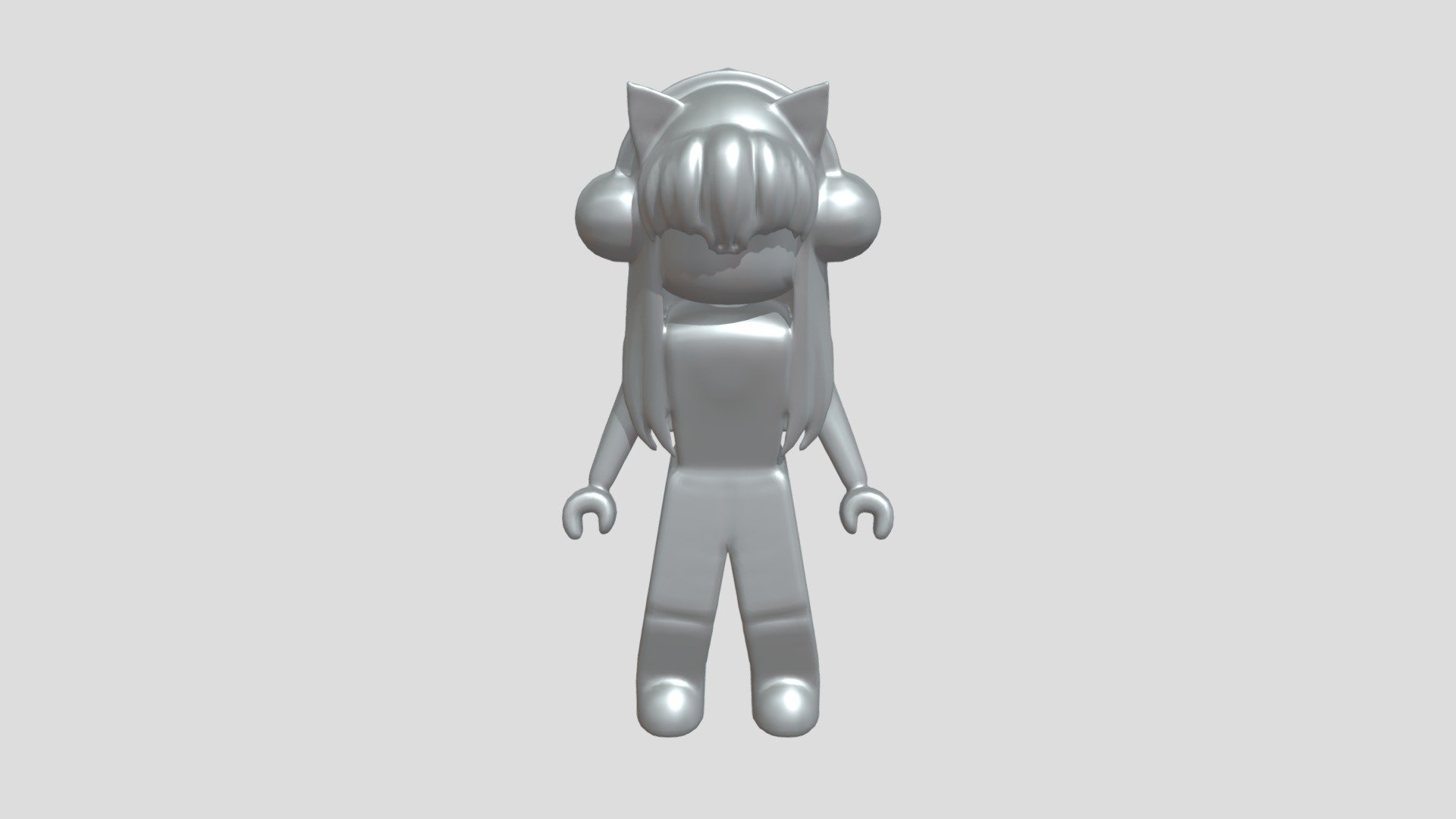Cartoon humanoid with cat ears - 3D model by dickyeffendi8888 [75beb0d ...