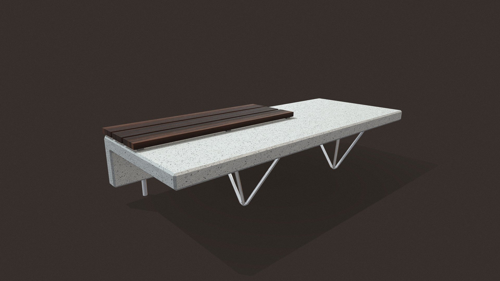 Outdoor bench 2 - Buy Royalty Free 3D model by MDgraphicLAB [75bf432 ...