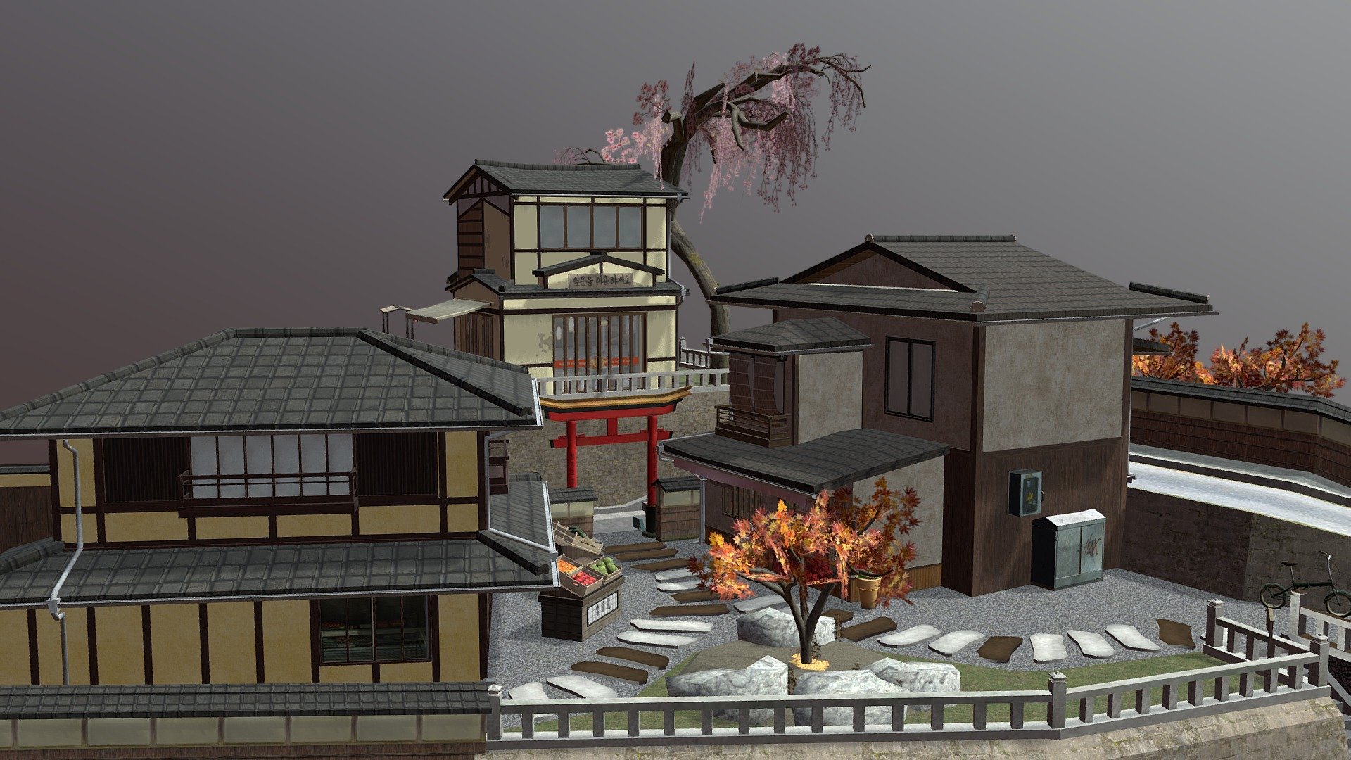 CityScene Kyoto - 3D model by Christina Fekkes (@CFekkes) [75c004a ...