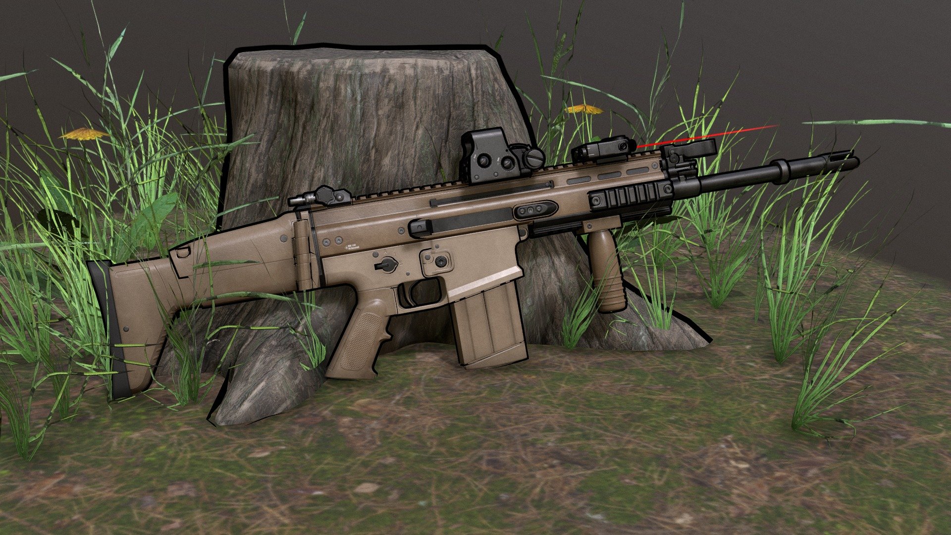 SCAR - 3D model by Blood Holders (@Blood_Holders) [75c2eb4] - Sketchfab