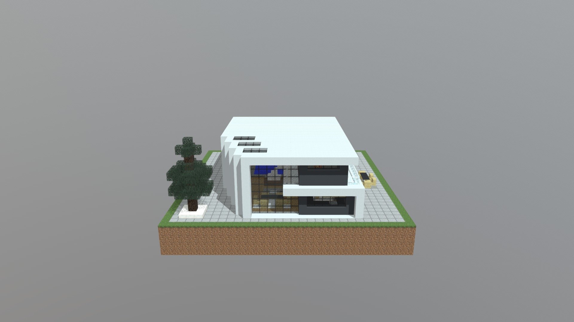 Minecraft Modern House - 3D model by GZ_Products [75c48d4] - Sketchfab
