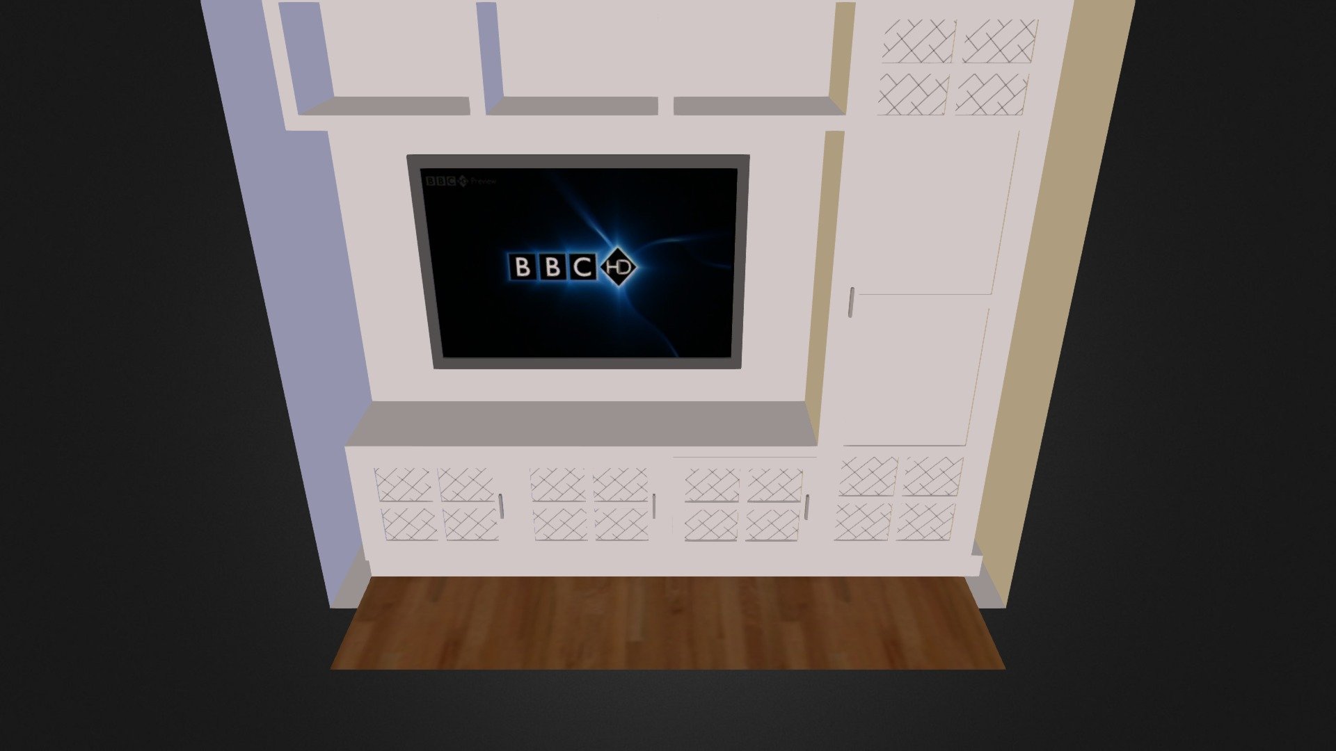 TV/Media cabinet - 3D model by SBT Design (@sbtdesign) [75c54a0 ...