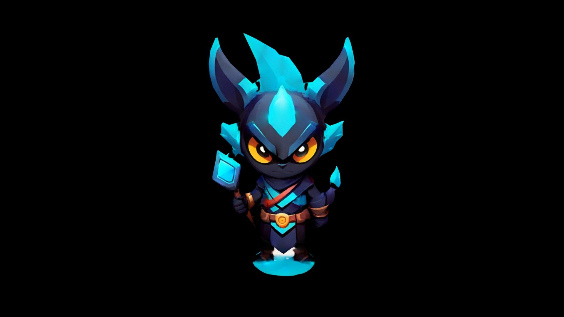 A cartoon illustration of a dark blue and light - Download Free 3D ...