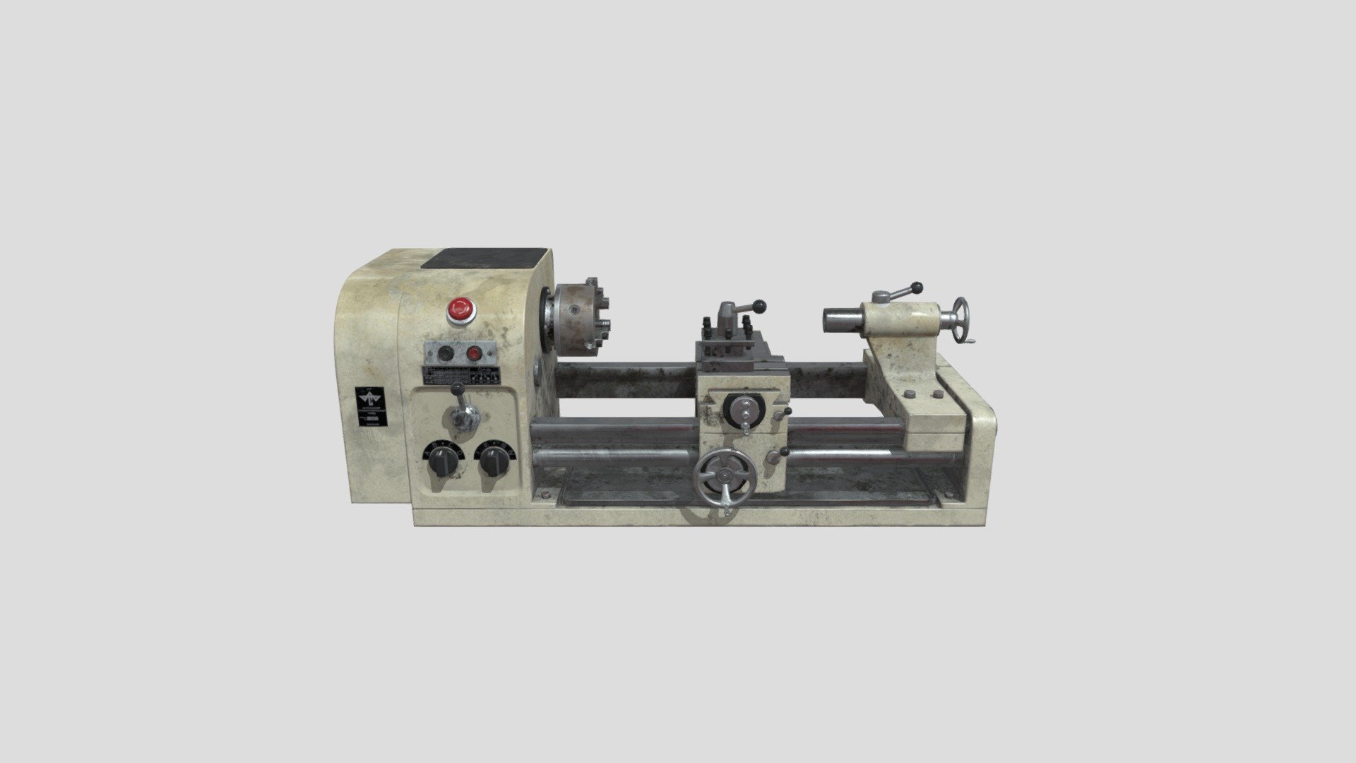 lathe - Download Free 3D model by chaiwat18 [75ca14b] - Sketchfab
