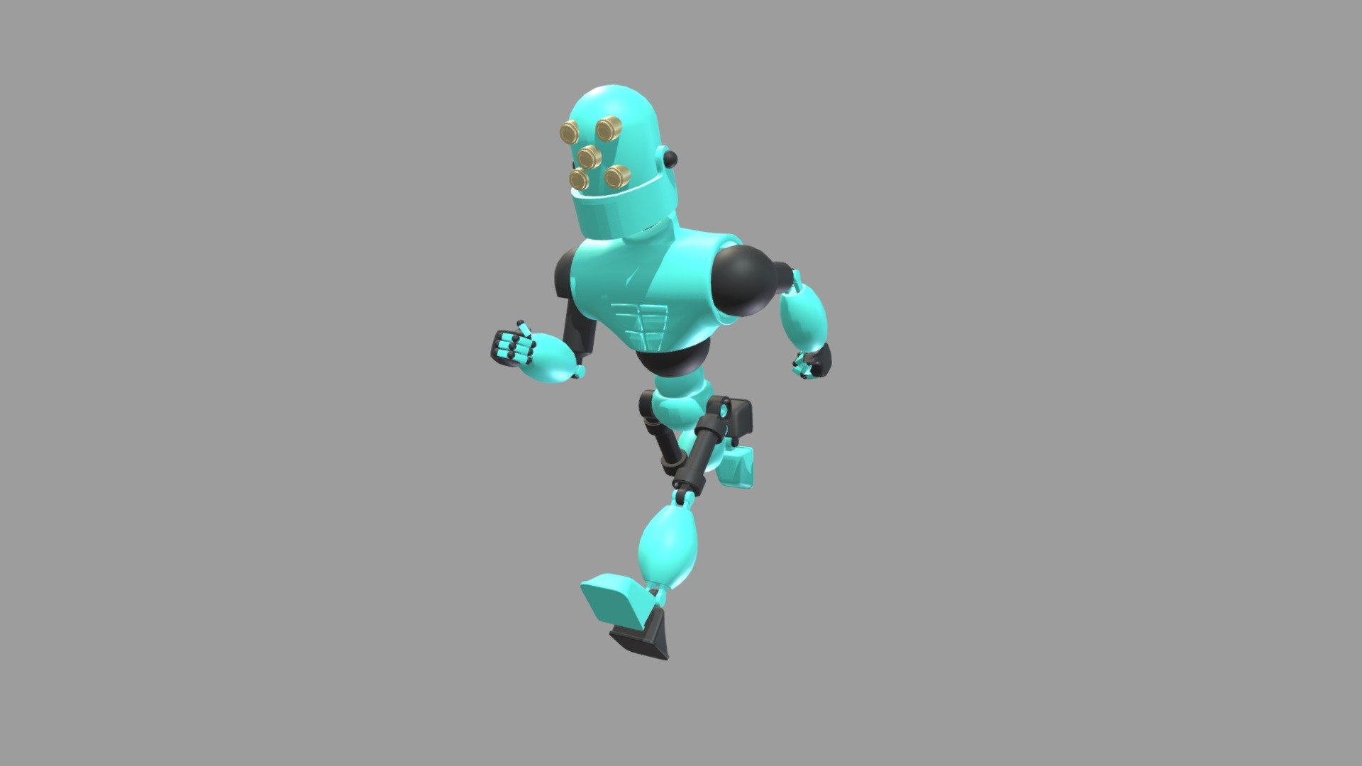Robot Run Animation - 3D model by ThomasKitson [75cbe3a] - Sketchfab