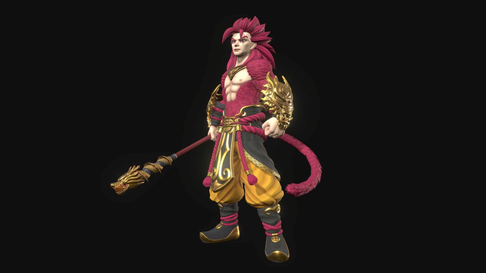 Dragon Ball: Vegito SSJ4 Scarlet Sun Warlord - 3D model by Duy Nguyen ...