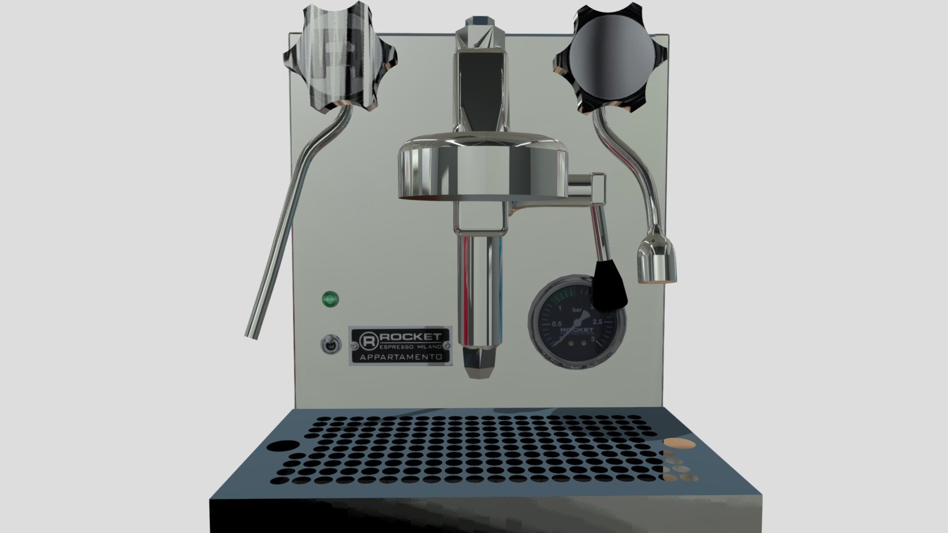 Rocket espresso machine - 3D model by CourseDesign [75ce1ae] - Sketchfab