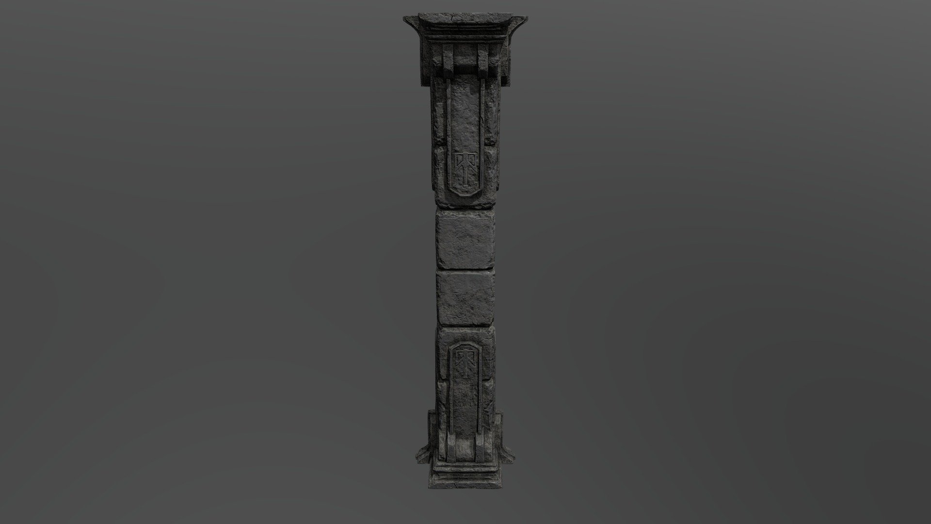 Dwarvish column - Download Free 3D model by undredem [75cf1de] - Sketchfab